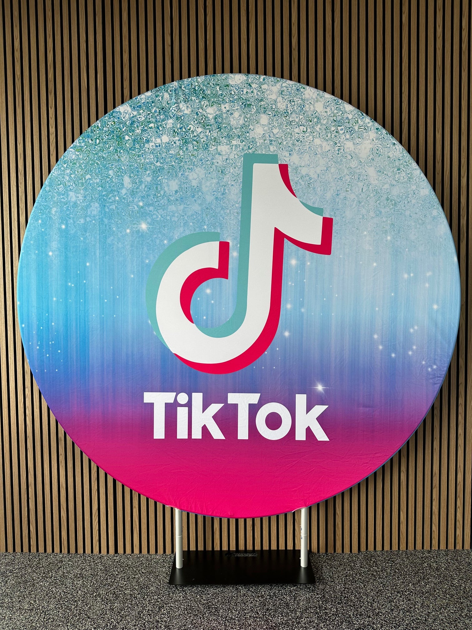 Tik Tok Party Backdrop (2m Diameter)